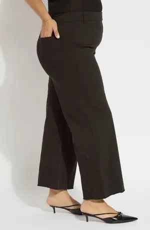 Lyssé Essentials Erin High-waist Wide-leg Pants - Black