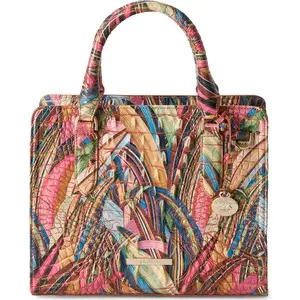 Brahmin Cami Croc Embossed Satchel - Sunleaf