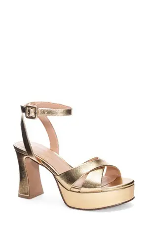 Chinese Laundry Theena Metallic Platform Sandal