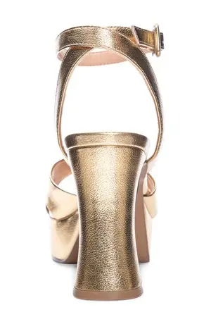 Chinese Laundry Theena Metallic Platform Sandal