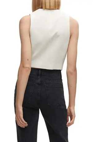 Mango Cropped Vest