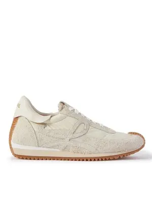 Loewe Flow Runner Leather-trimmed Sneakers