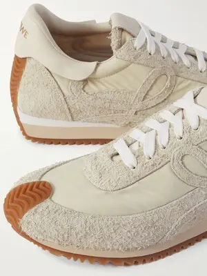 Loewe Flow Runner Leather-trimmed Sneakers