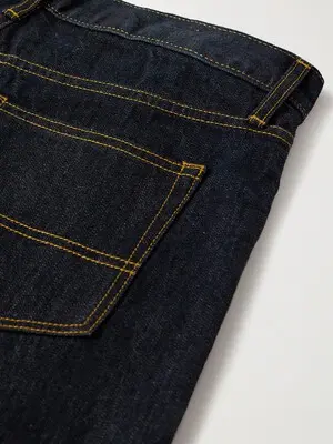 NOAH Straight-leg Pleated Jeans - Blue