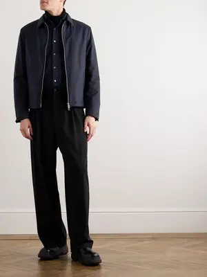 Loro Piana Maurin Padded Blouson Jacket - Blue