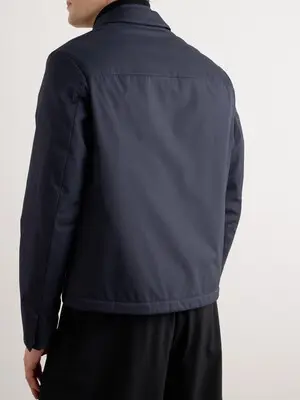 Loro Piana Maurin Padded Blouson Jacket - Blue