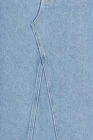 GANNI Frayed Denim Skirt