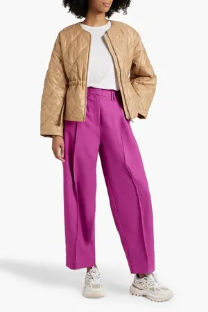 GANNI Woven Tapered Trousers