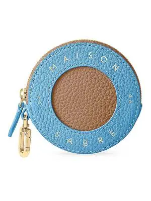 MAISON DE SABRE Leather Coin Purse Sky Sandstone