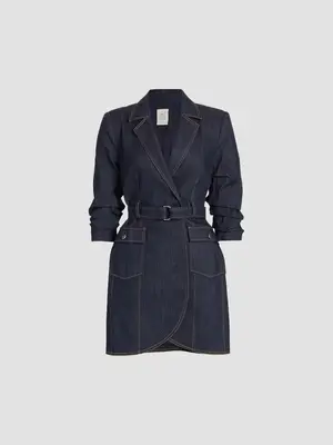 Cinq À Sept Jenessa Denim Blazer Minidress