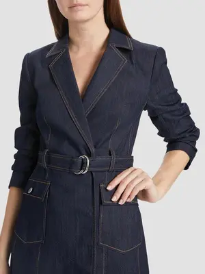 Cinq À Sept Jenessa Denim Blazer Minidress