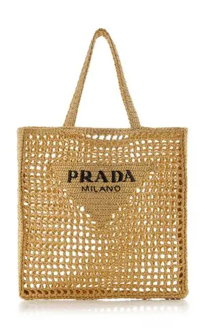 Prada Raffia Tote Bag