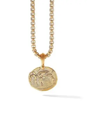 David Yurman Cancer Amulet In 18k Yellow - Gold
