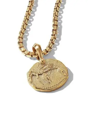 David Yurman Cancer Amulet In 18k Yellow