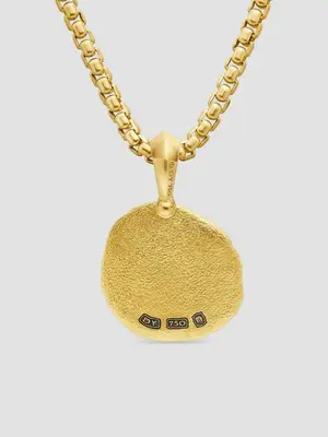 David Yurman Virgo Amulet In 18k Yellow 27mm