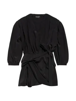 Balenciaga V-neck Mini Dress
