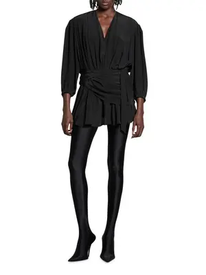 Balenciaga V-neck Mini Dress