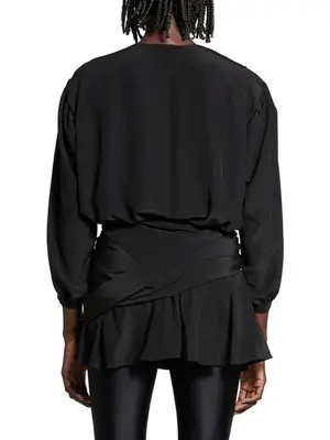Balenciaga V-neck Mini Dress