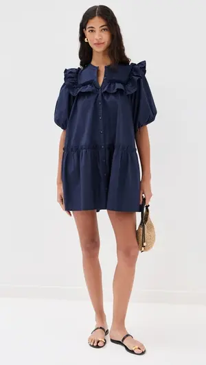 CLEOBELLA Tatiana Mini Dress - Navy