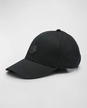Moncler Cotton Gabardine Baseball Cap - Black