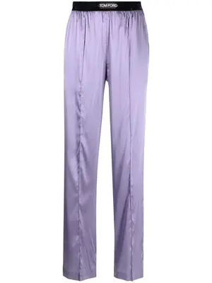 TOM FORD Tom Ford Violet Silk Stretch Pants Lilac
