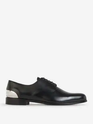 Alexander McQueen Patent Leather Derby Shoes - Black