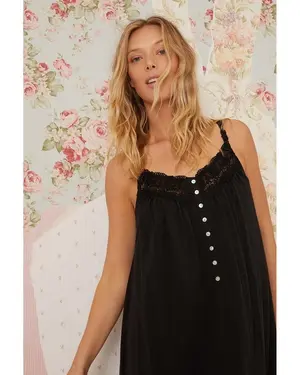 Eileen West Cotton Lace Trim Chemise