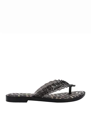Melissa Slim Thong Sandals - Brown
