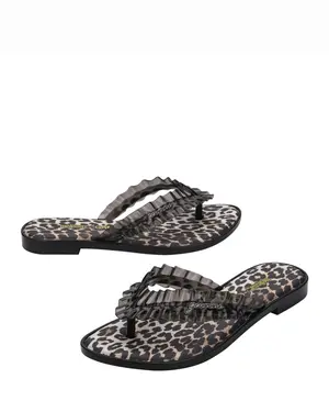 Melissa Slim Thong Sandals - Brown