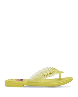 Whistles Melissa Slim Thong Sandals - Yellow