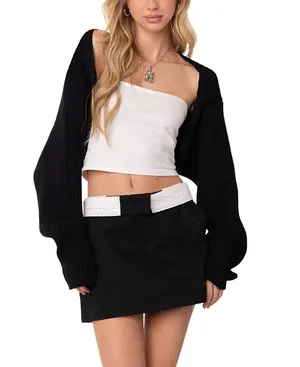 EDIKTED Edited Anya Shrug Sweater - Black