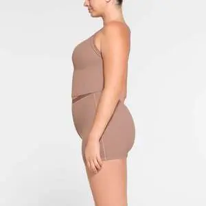 SKIMS Cotton Rib Picot Scoop Tank