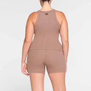 SKIMS Cotton Rib Picot Scoop Tank