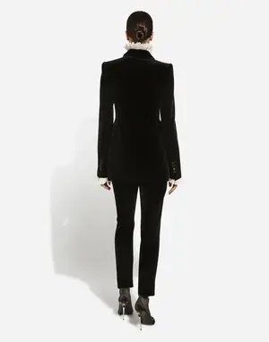 Dolce & Gabbana Silk Georgette Shirt With Pleated Cuffs - White