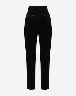 Dolce & Gabbana Velvet Cigarette Pants