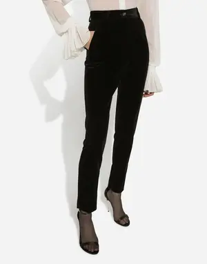 Dolce & Gabbana Velvet Cigarette Pants