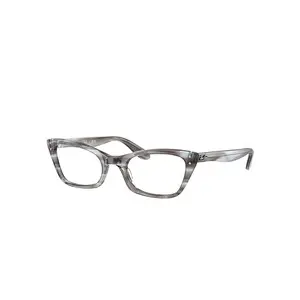 Ray-ban Lady Burbank Optics Eyeglasses Frame Striped Blue