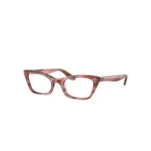 Ray-ban Lady Burbank Optics Eyeglasses Frame - Striped Pink