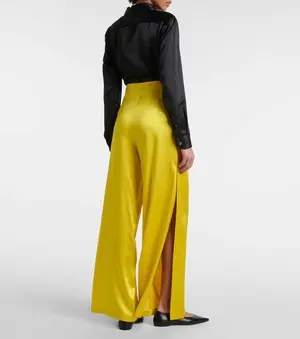 Max Mara Fiesta Wide-leg Pants - Yellow