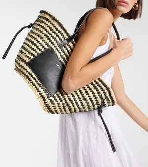 Isabel Marant Étoile Cadix Medium Raffia Basket Bag