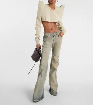 Rick Owens Mid-rise Flared Jeans - Grey