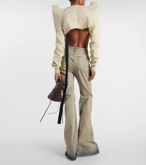 Rick Owens Mid-rise Flared Jeans - Grey