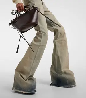 Rick Owens Mid-rise Flared Jeans - Grey