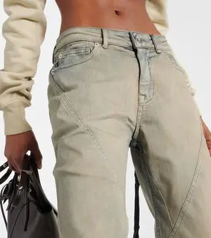 Rick Owens Mid-rise Flared Jeans