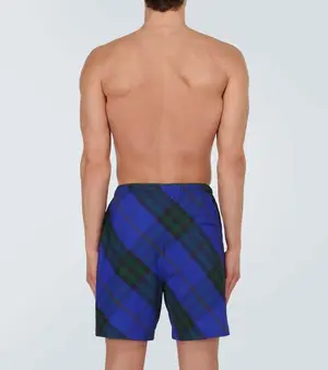 Burberry Check Swim Trunks