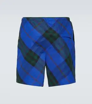 Burberry Check Swim Trunks