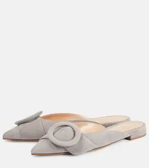 GIANVITO ROSSI Suede Ballet Flats