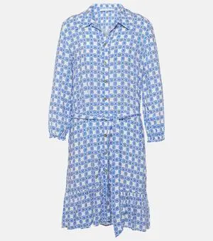 Heidi Klein Mahoe Bay Printed Mini Dress - Blue