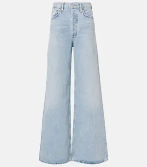 AGOLDE Dame Jean High-rise Wide-leg Jeans - Blue