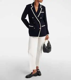 Valentino Garavani Crêpe Couture Mid-rise Straight Pants